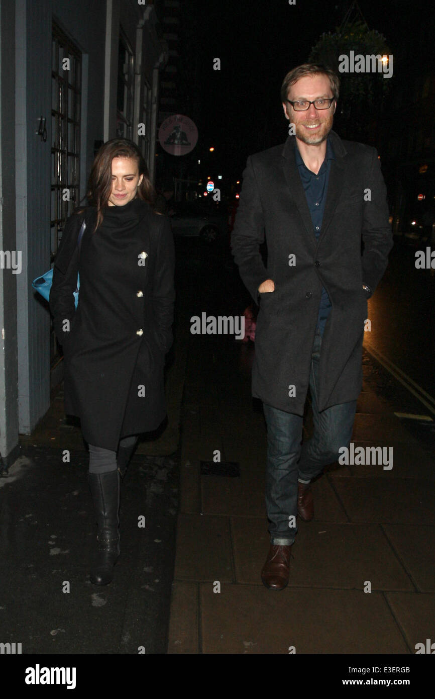 Various at Groucho Club Featuring: Stephen Merchant,Hayley Atwell Where ...