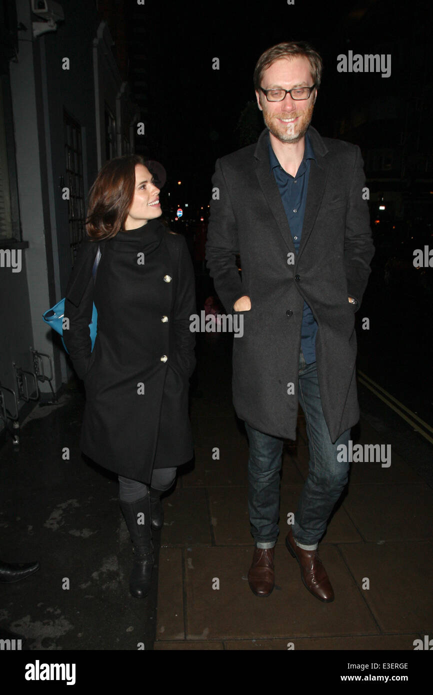 Various at Groucho Club Featuring: Stephen Merchant,Hayley Atwell Where ...