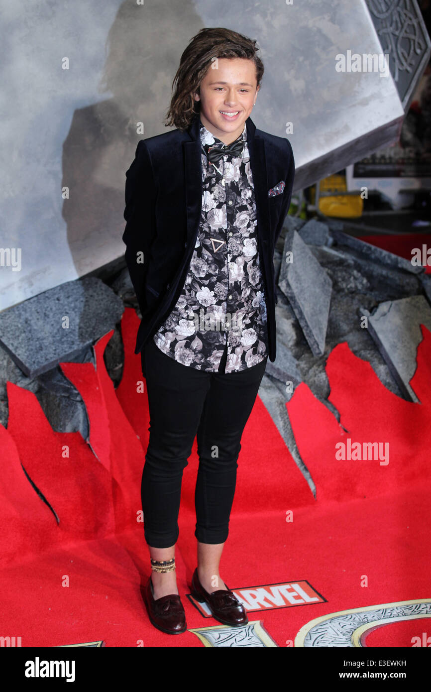 Luke Friend attends the world premiere of "Thor : The Dark World" at ...