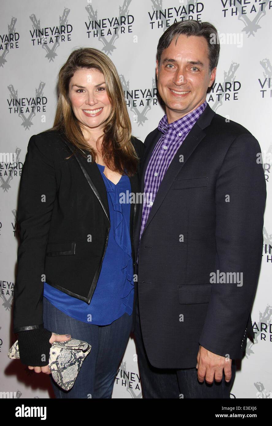 Opening night of the Off-Broadway musical The Landing, held at the ...