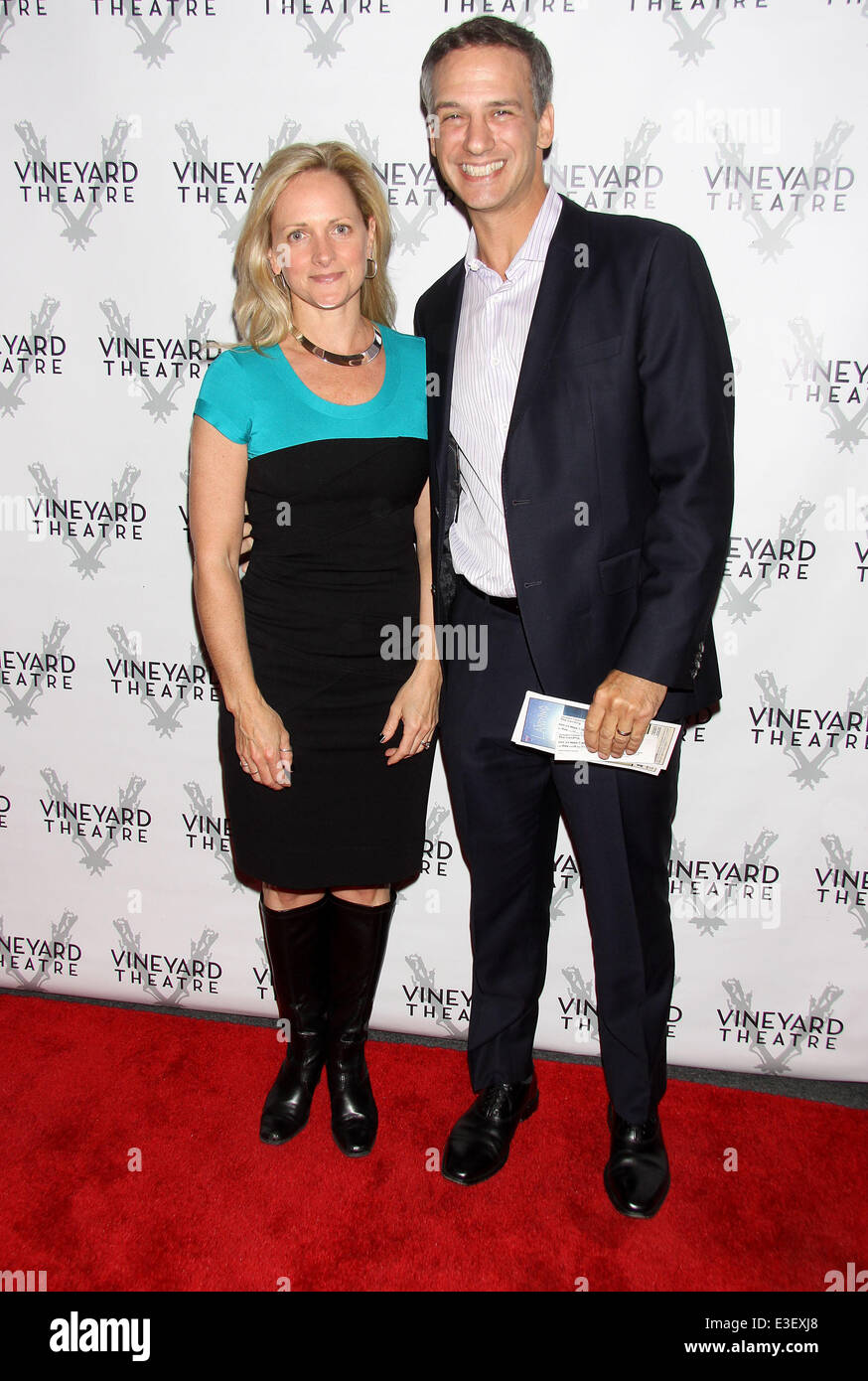 Opening night of the Off-Broadway musical The Landing, held at the ...