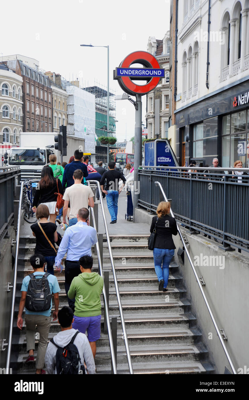 Passengers at London Bridge Tube Underground Station UK Stock Photo - Alamy