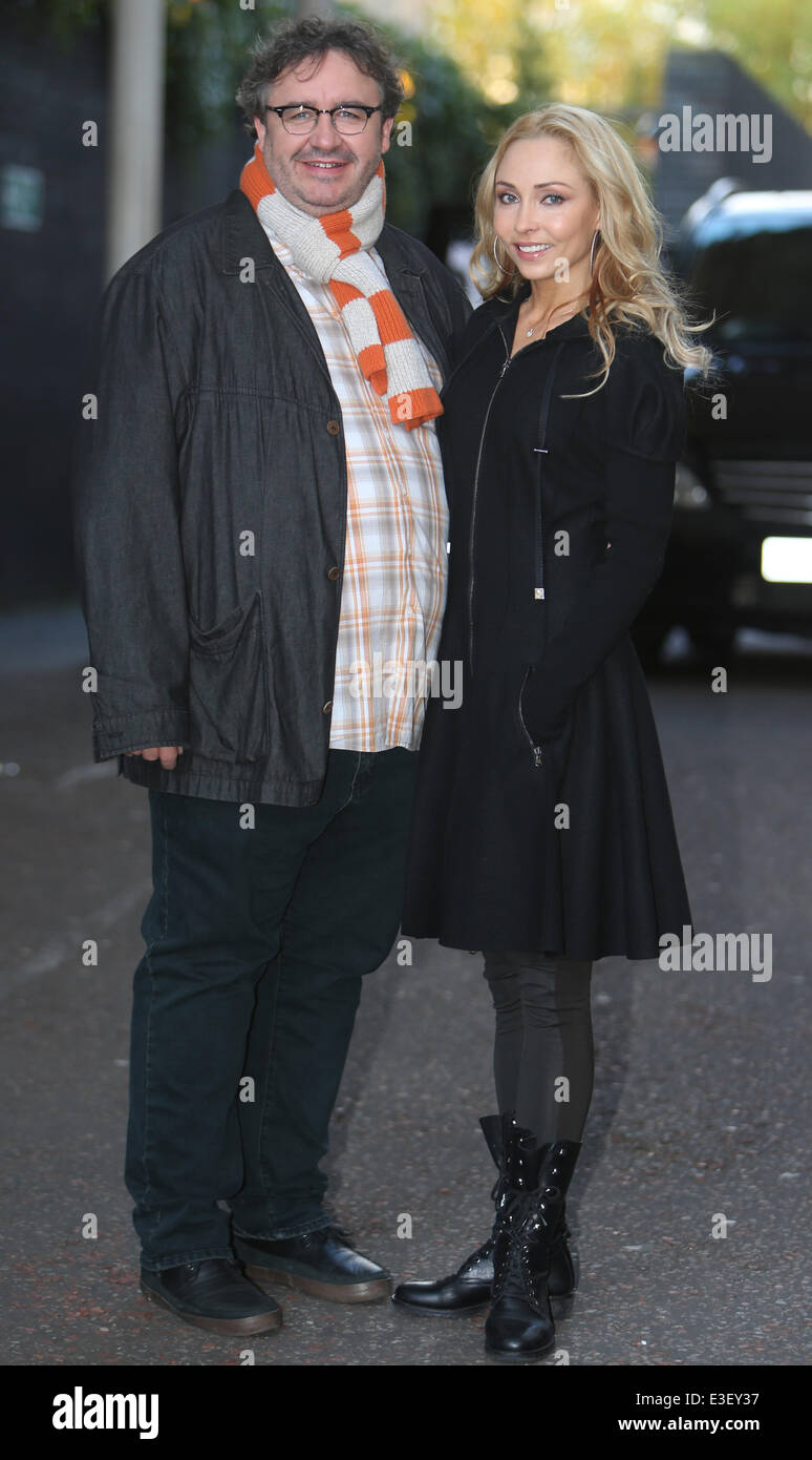Mark Benton and dance partner outside the ITV studios Featuring: Mark ...