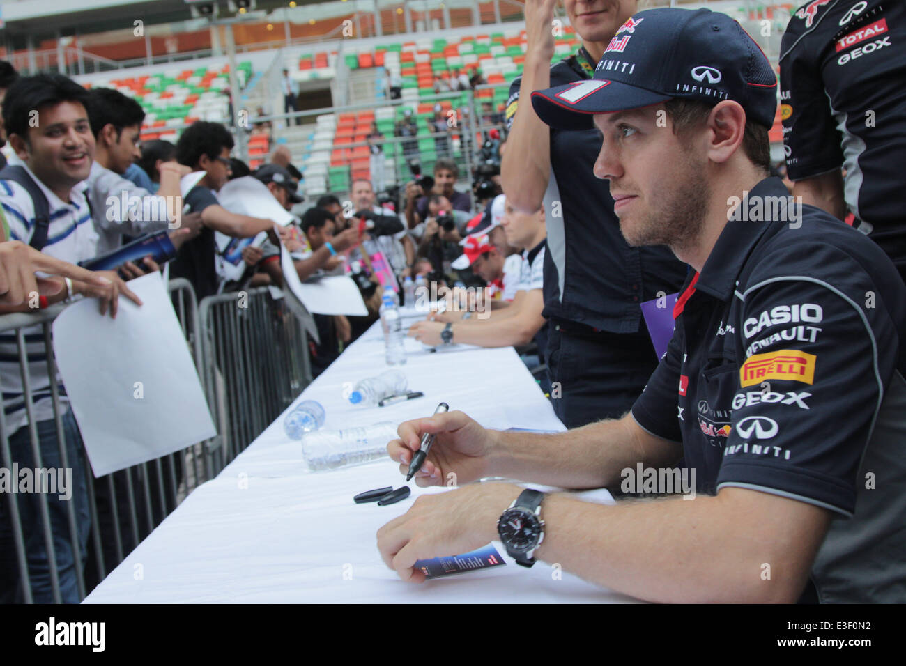 Sebastian VETTEL, Germany, Red Bull-Renault RB9 F1 car during an ...