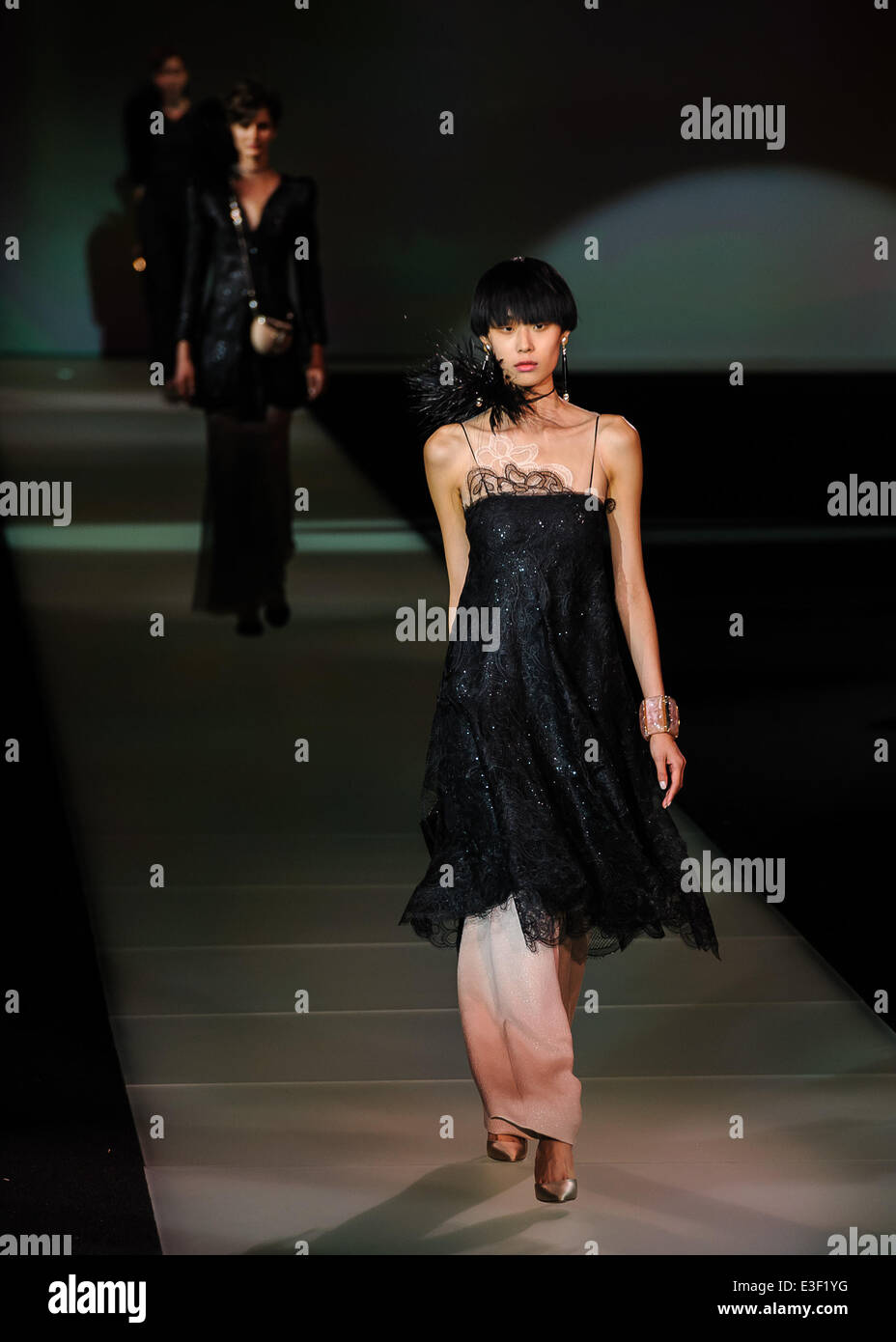 Armani One Night Only event held at SuperPier - Runway Featuring: Model ...