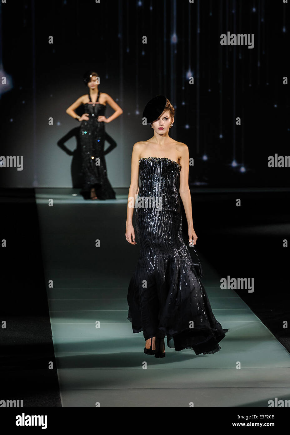 Armani One Night Only event held at SuperPier - Runway Featuring: Model ...