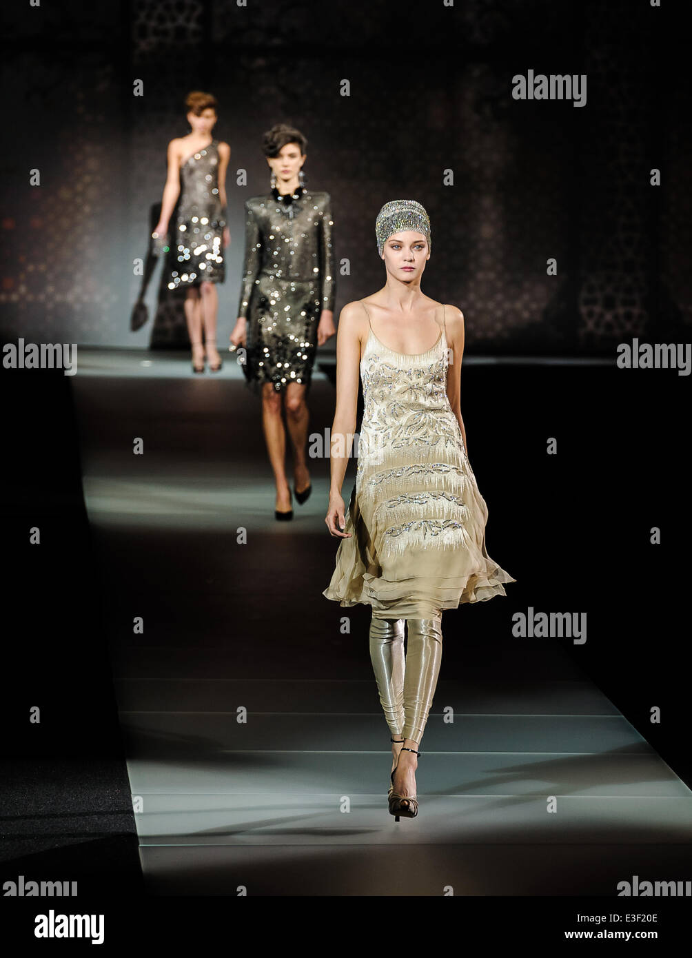 Armani One Night Only event held at SuperPier - Runway Featuring: Model ...