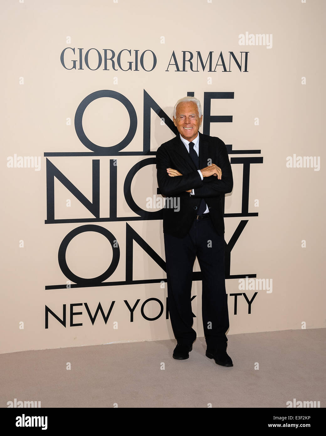 Armani One Night Only event held at SuperPier Featuring: Giorgio Armani ...