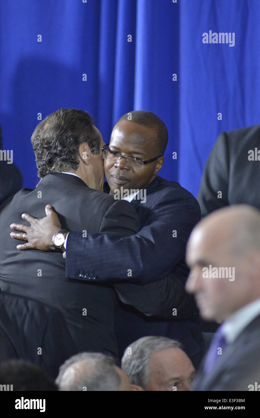 President Barack Obama visits P-Tech High School in Brooklyn New York ...