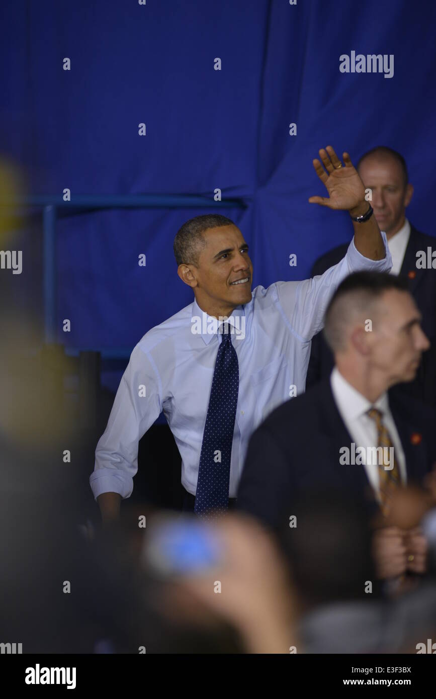 President Barack Obama visits P-Tech High School in Brooklyn New York ... President Barack Obama visits P-Tech High School in Brooklyn New York ...