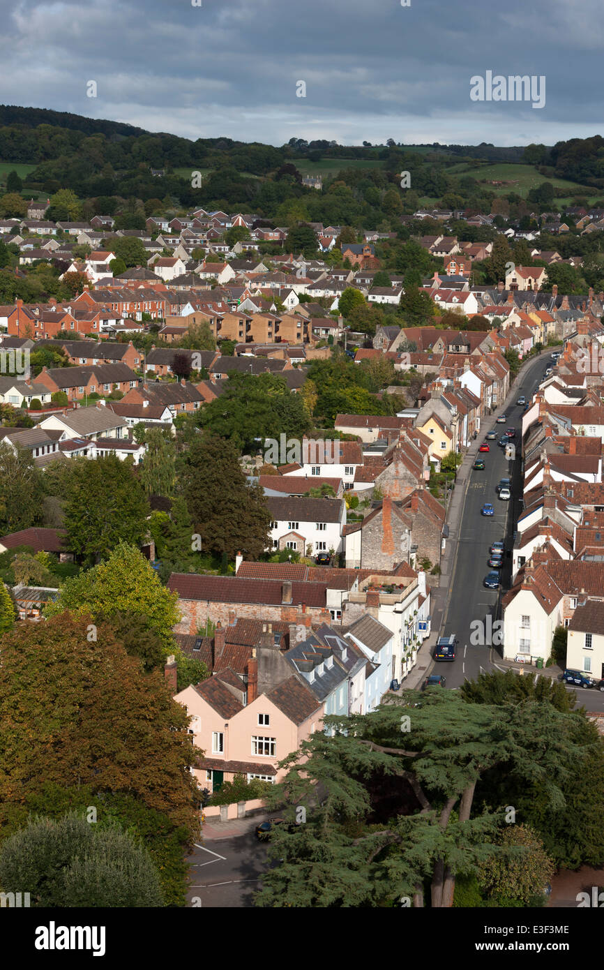 Wells somerset aerial view hi-res stock photography and images - Alamy