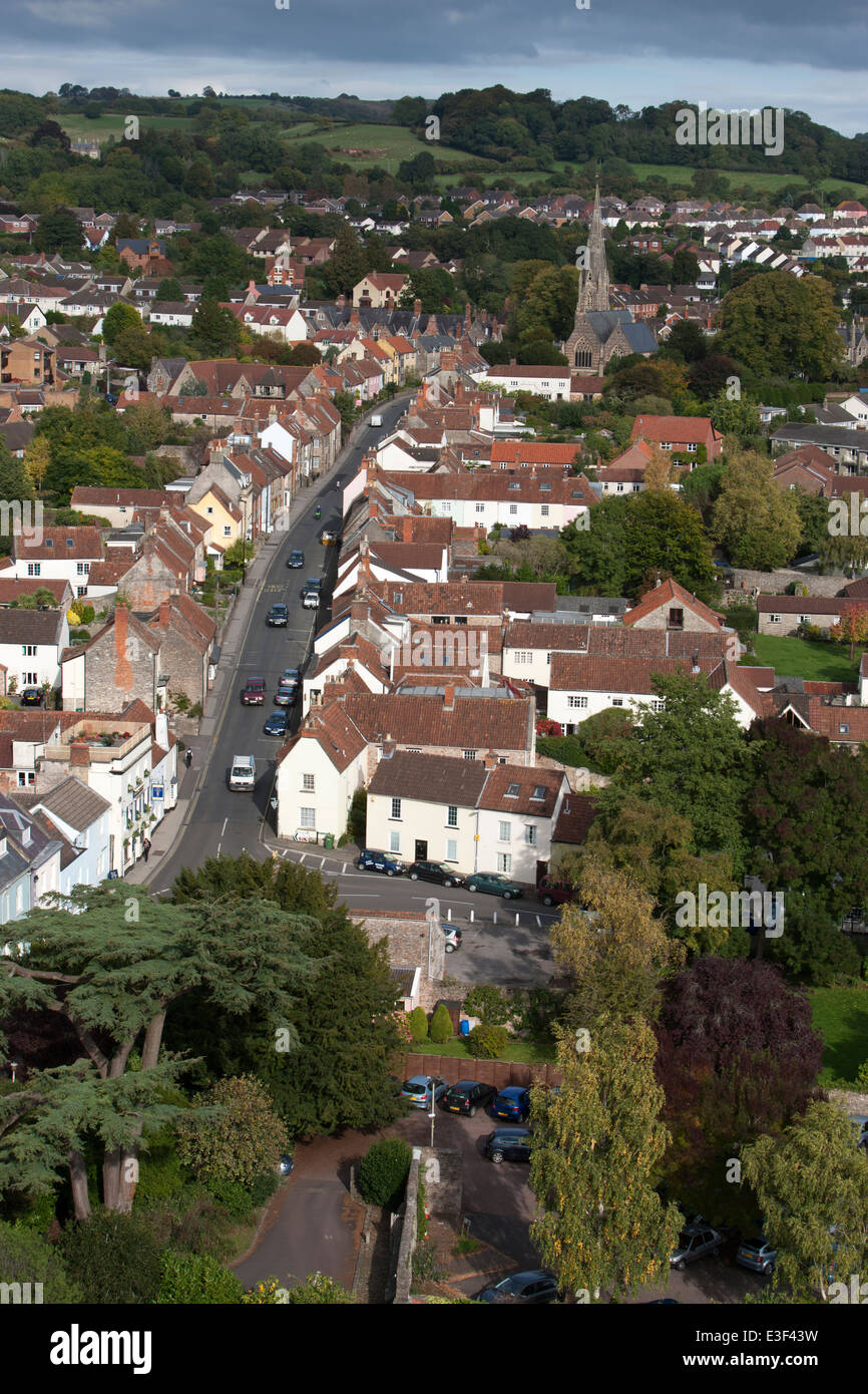 Wells somerset aerial view hi-res stock photography and images - Alamy