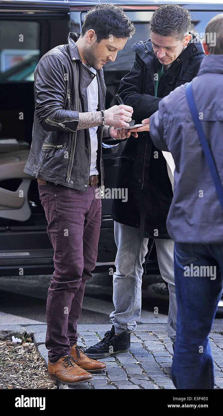 Celebrities arrive for the TV show 'Good Morning TVN' in Warsaw ...