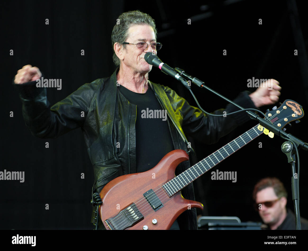 Lou Reed performs at Hop Farm 2011 Featuring: Lou Reed Where: Kent ...