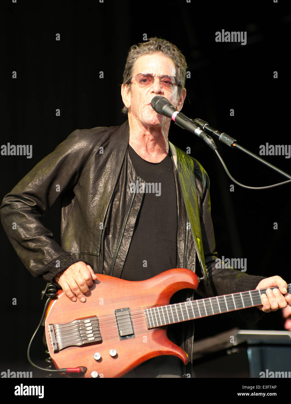 Lou Reed performs at Hop Farm 2011 Featuring: Lou Reed Where: Kent ...