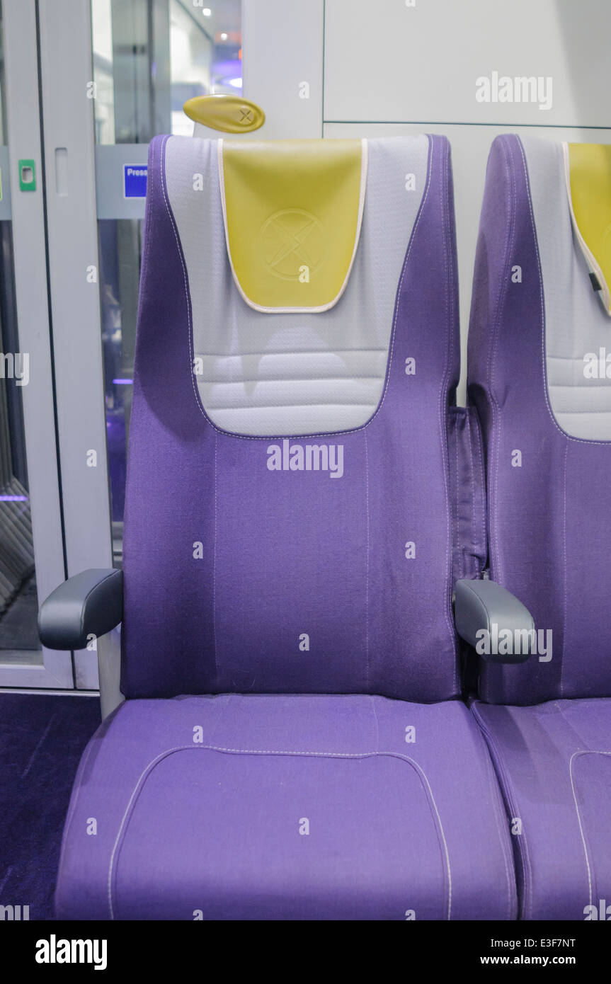 One empty seat on board the Heathrow Express Stock Photo - Alamy