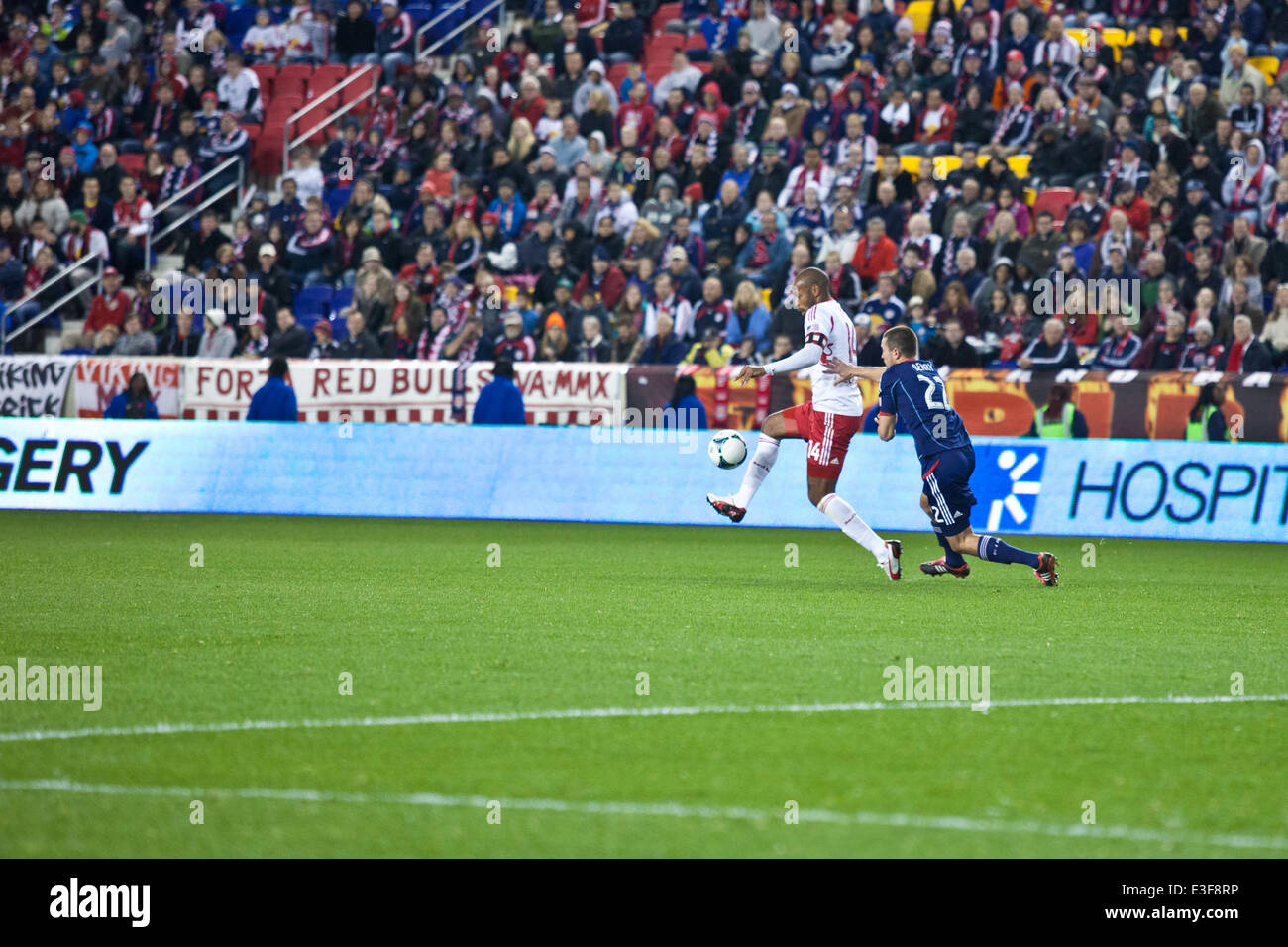 Thierry Henry for the New York Red Bulls during a game against Chicago ...