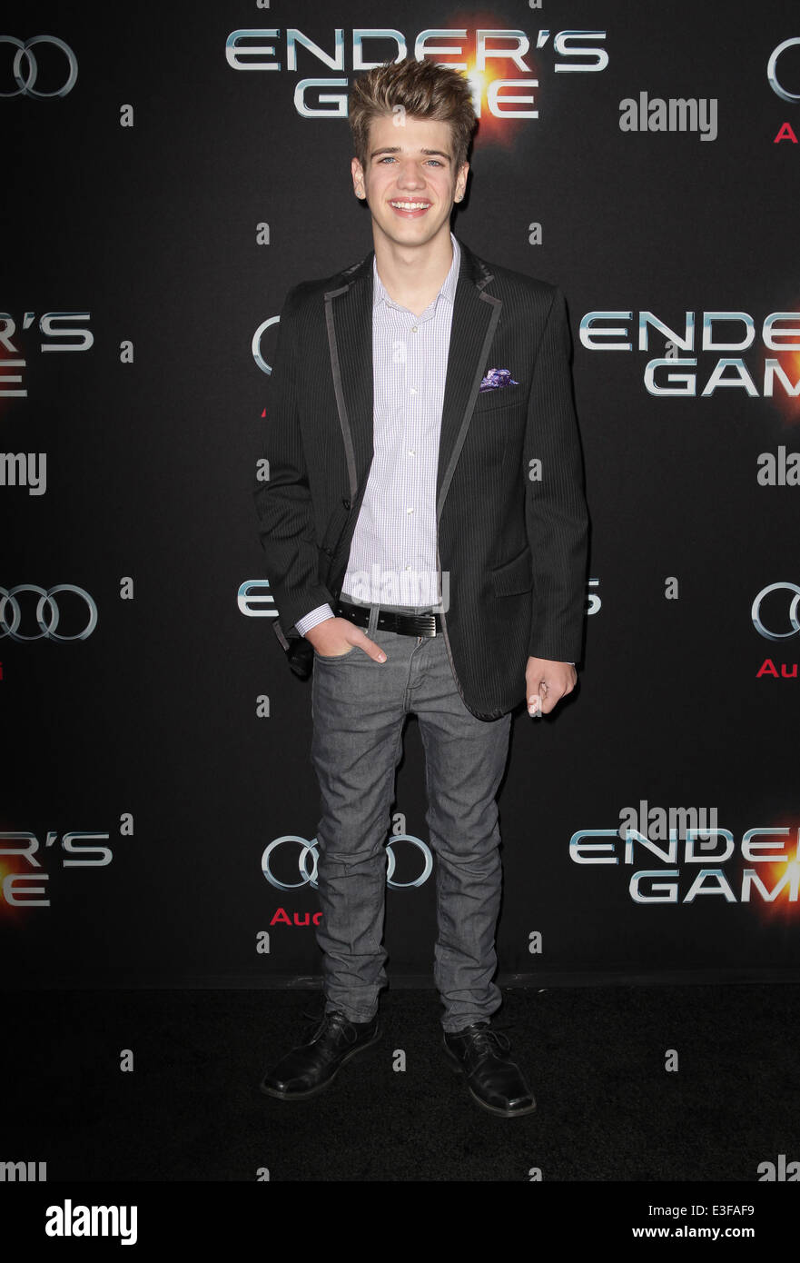 Ender's Game - Los Angeles Premiere - Arrivals Featuring: Brandon Tyler ...