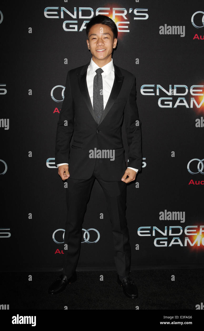 Ender's Game - Los Angeles Premiere - Arrivals Featuring: Brandon Soo ...