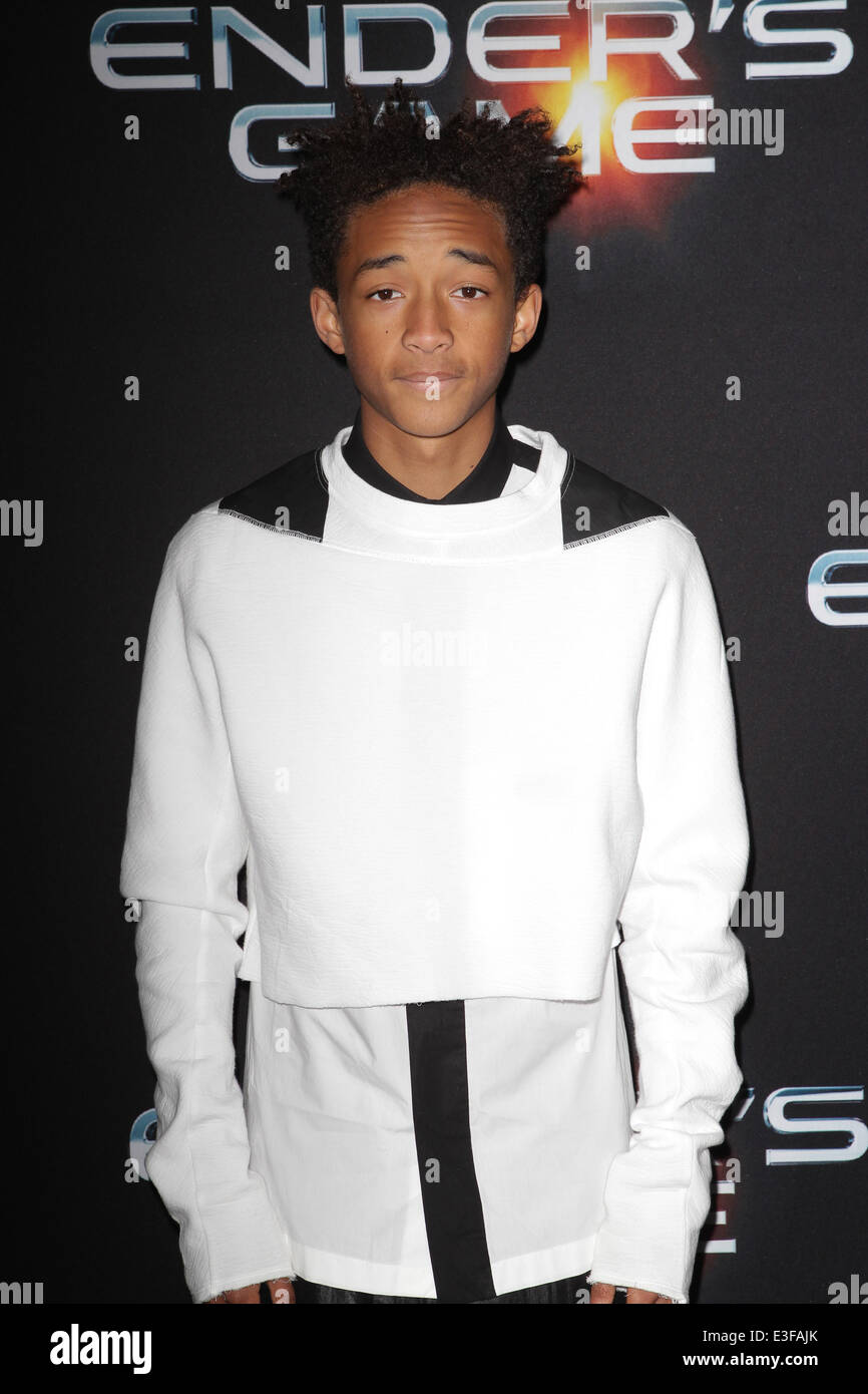 Ender's Game - Los Angeles Premiere - Arrivals Featuring: Jaden Smith ...