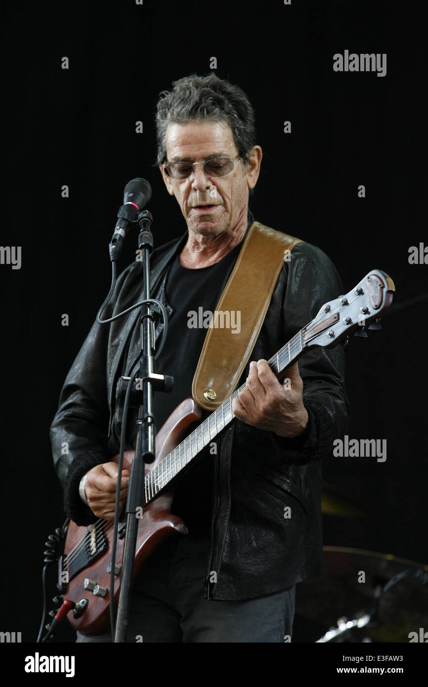 Lou Reed performs live at The Hop Farm Music Festival Featuring: Lou ...