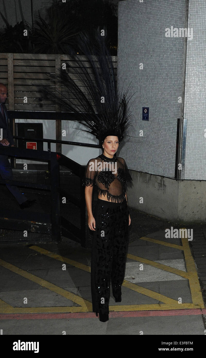 Lady gaga peacock feather hat hi-res stock photography and images - Alamy
