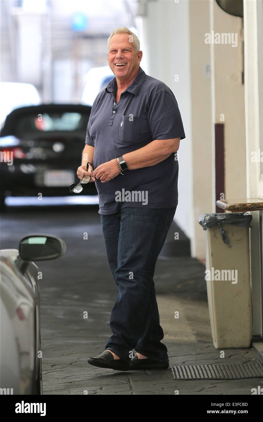 Steve Tisch owner of new York Giants leaves Ebaldi restaurant Featuring ...