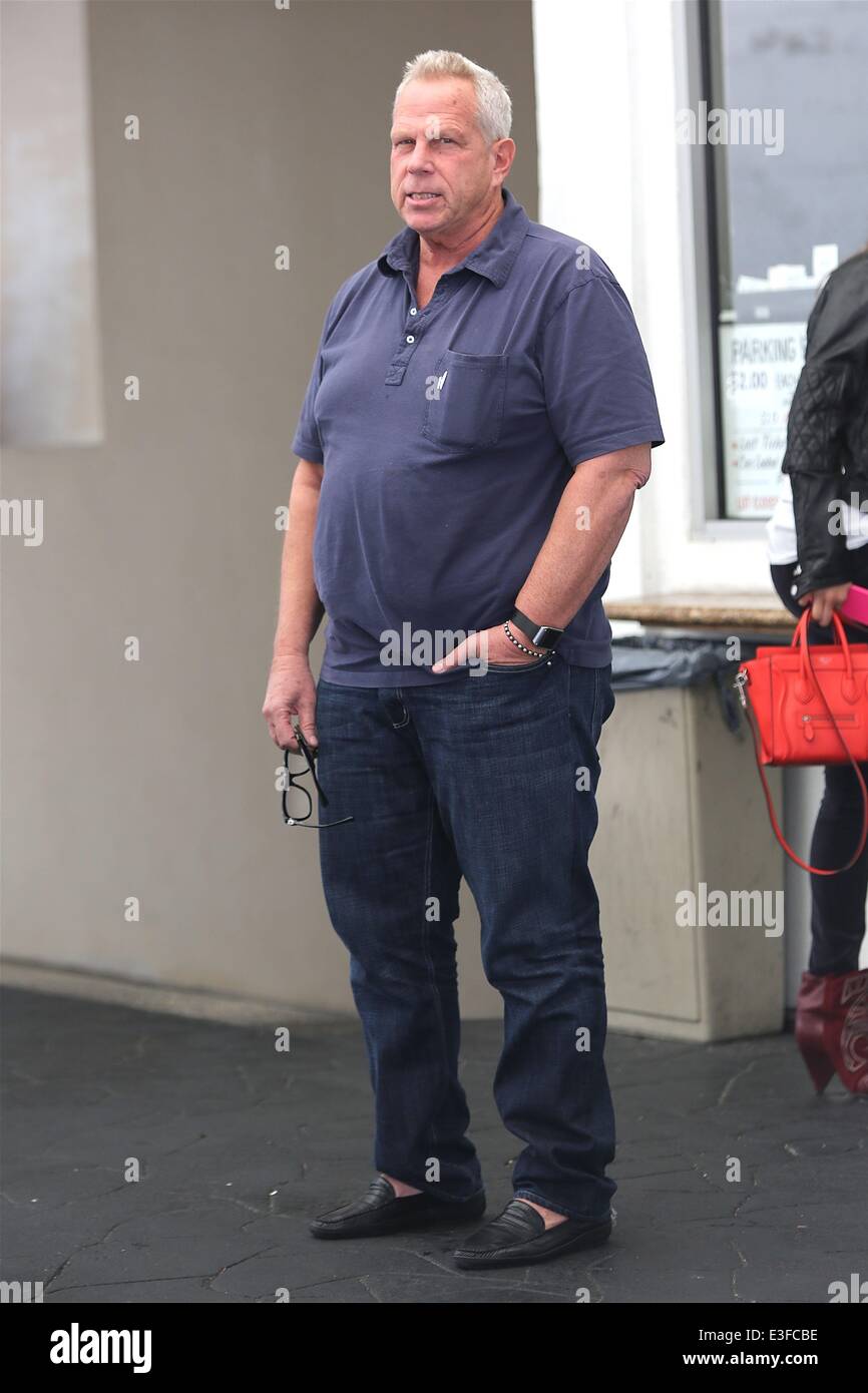 Steve Tisch owner of new York Giants leaves Ebaldi restaurant Featuring ...