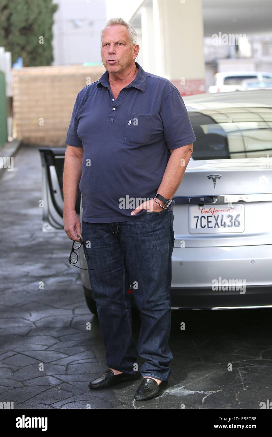 Steve Tisch owner of new York Giants leaves Ebaldi restaurant Featuring ...