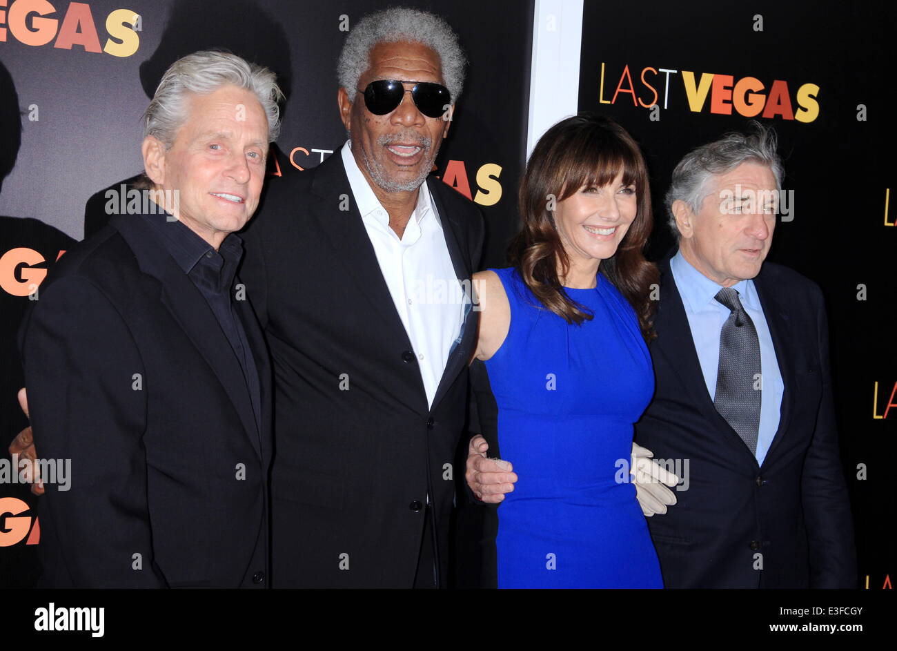 The cast of "Last Vegas" comes out to the Ziegfield Theater for the New ...