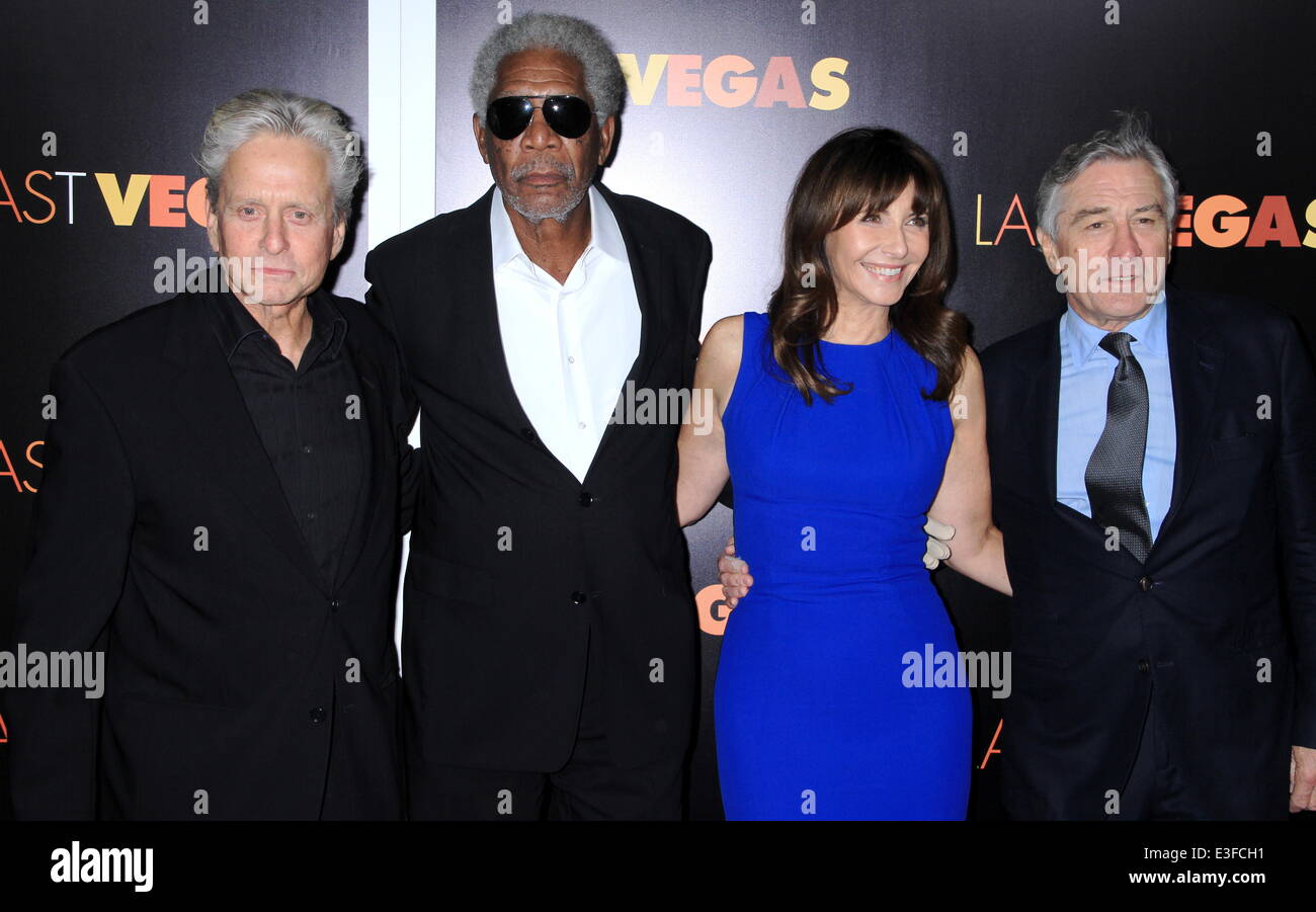 The cast of Last Vegas comes out to the Ziegfield Theater for the New ...