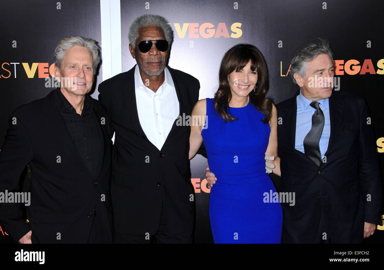 The cast of "Last Vegas" comes out to the Ziegfield Theater for the New ...