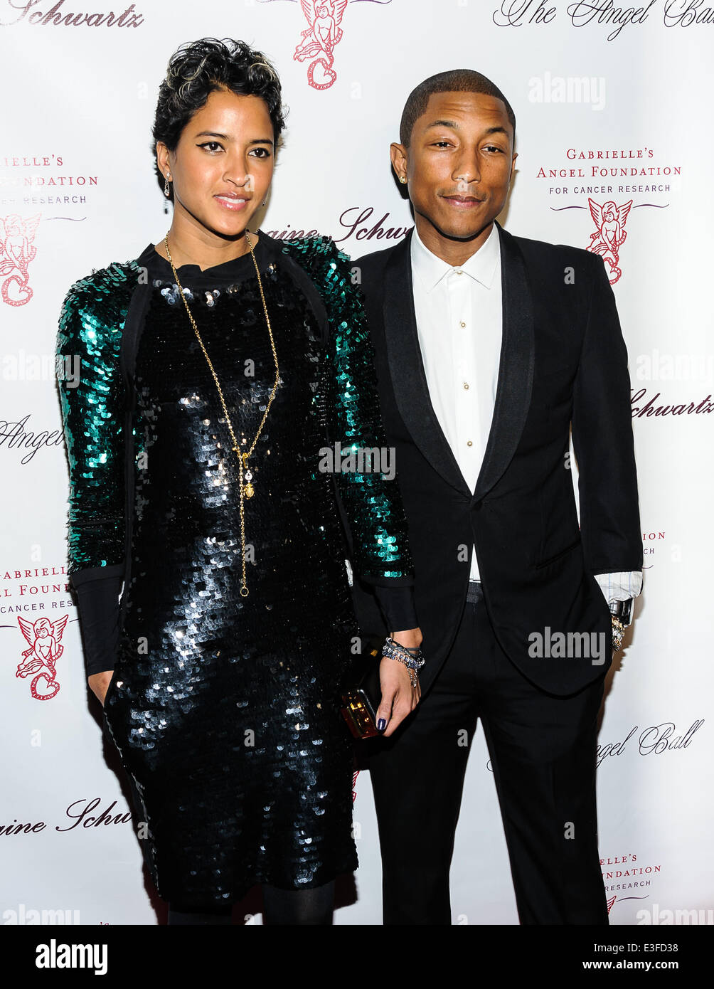 Gabrielle's Angel Foundation Hosts Angel Ball 2013 at Cipriani Wall St. Featuring: Pharrell ...