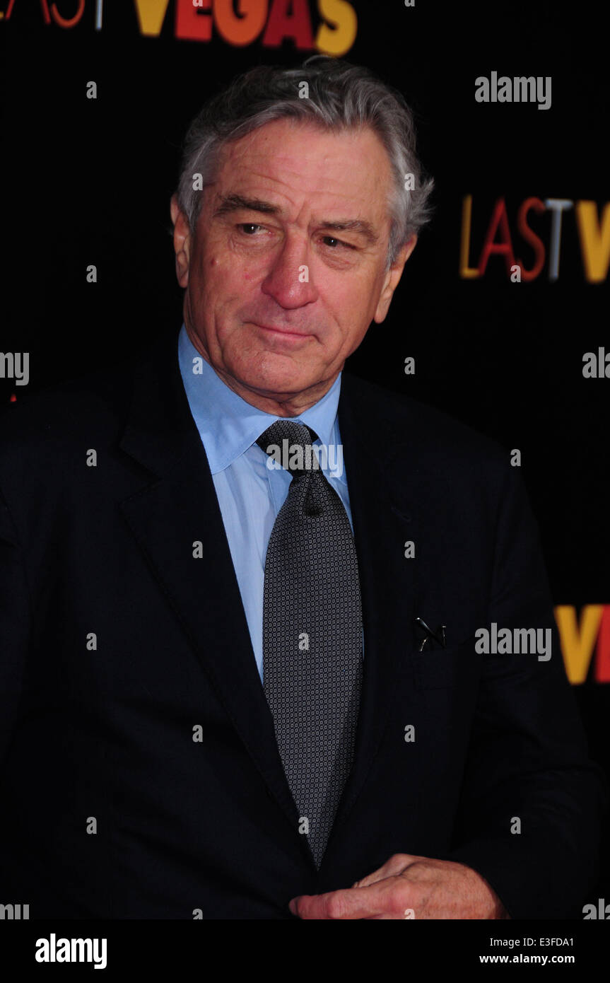 NY Premiere of Last Vegas arrivals Featuring: Robert De Niro Where: NY ...