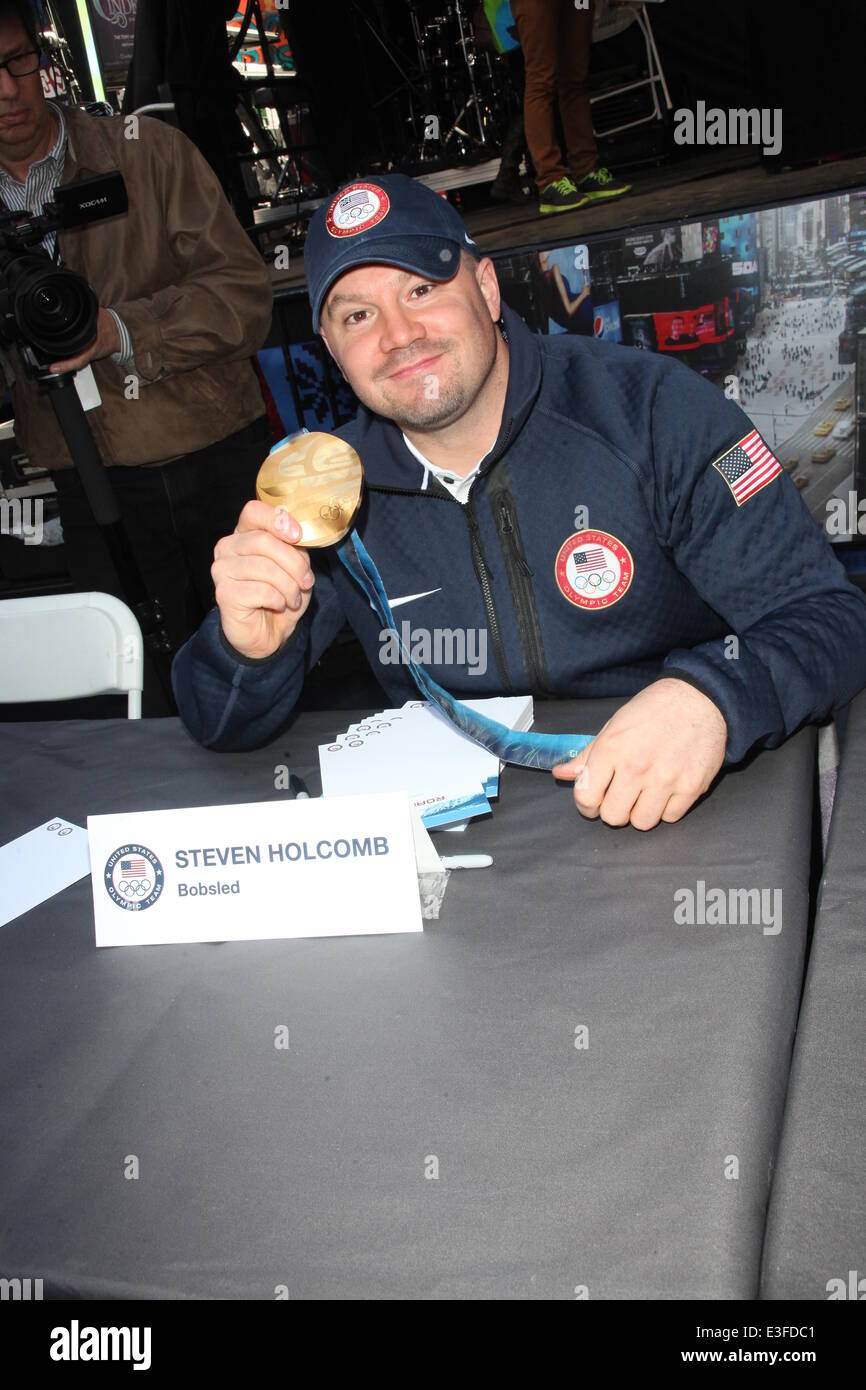 Times Square To Present USOC 100 Days Out Celebration Featuring: Steve ...