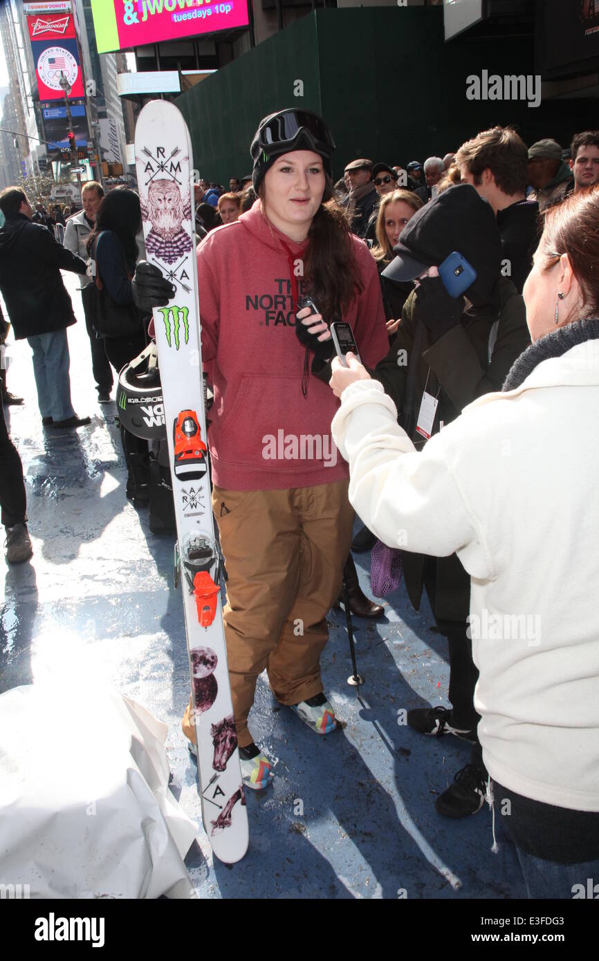 Times Square To Present USOC 100 Days Out Celebration Featuring: Devin ...