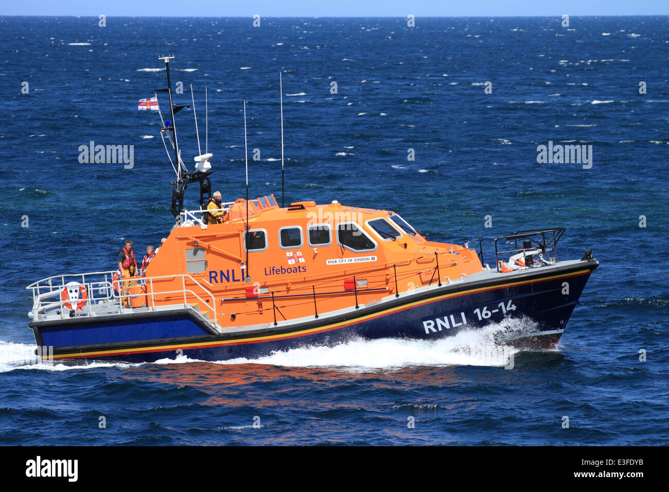 Sennen Cove lifeboat on exercise, West Cornwall, England, UK Stock ...