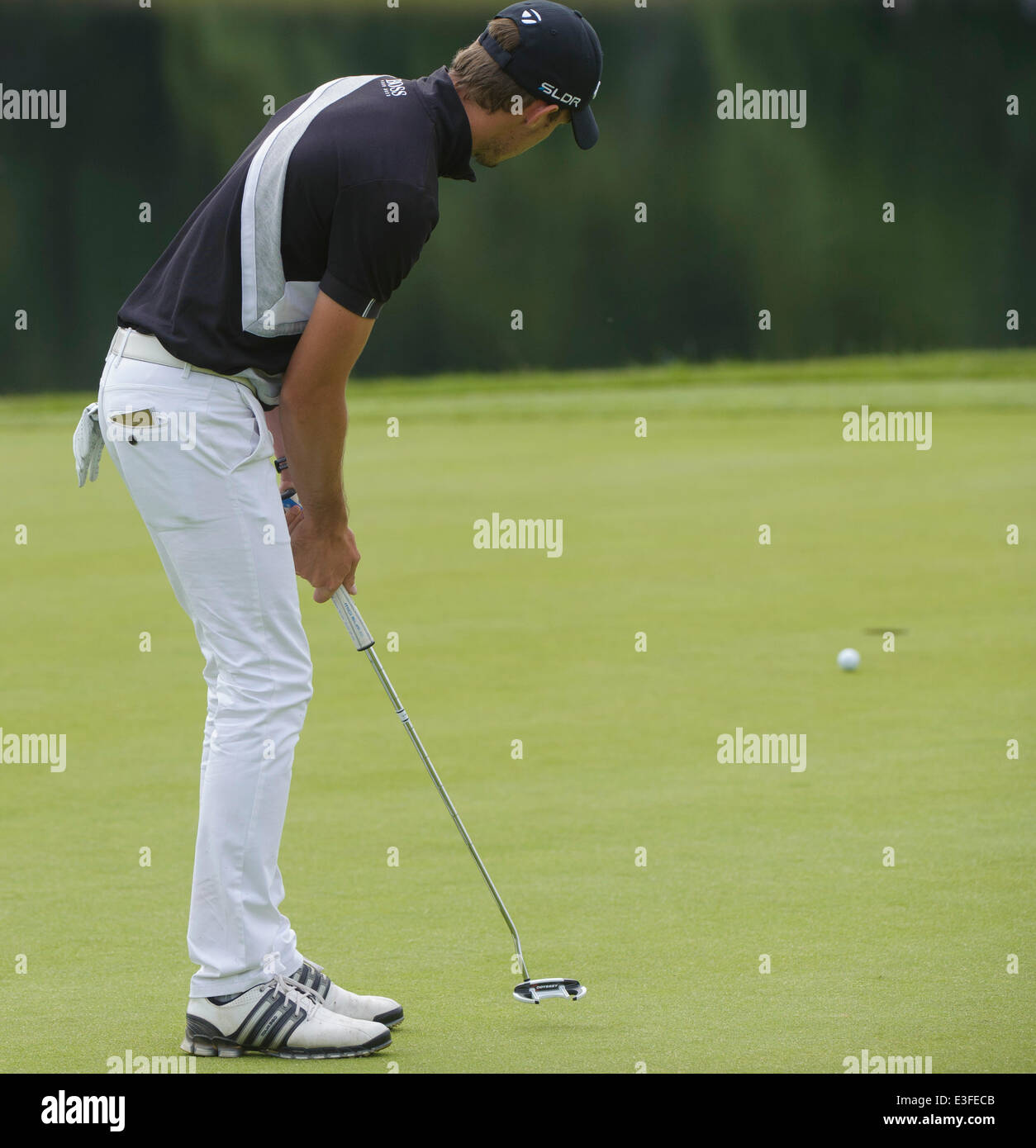 Ash, Kent, UK. 23rd June, 2014. The Open Golf Regional Qualifier played ...