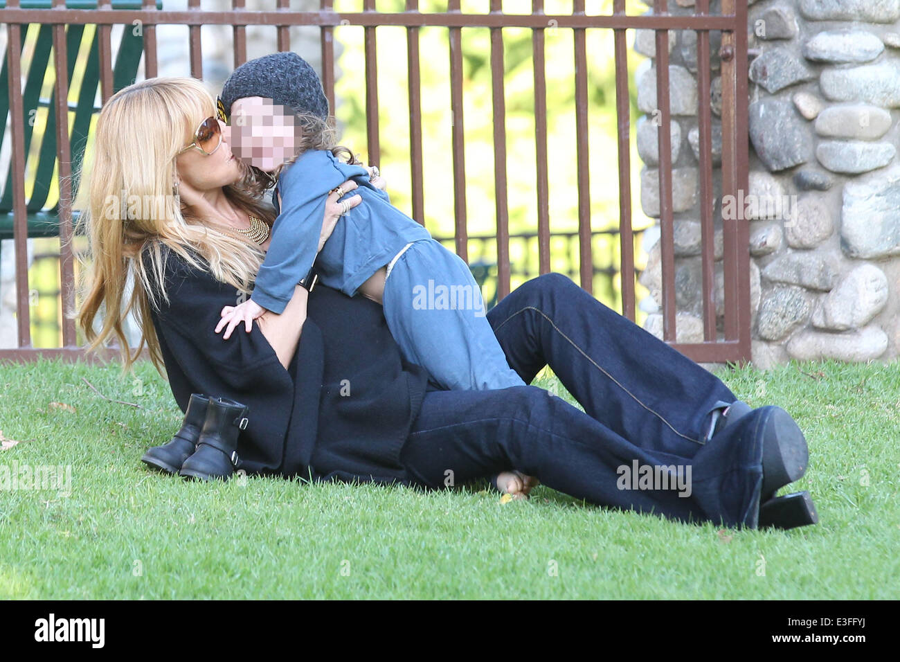 Rachel Zoe and Rodger Berman spend time with their son, Skyler, at ...