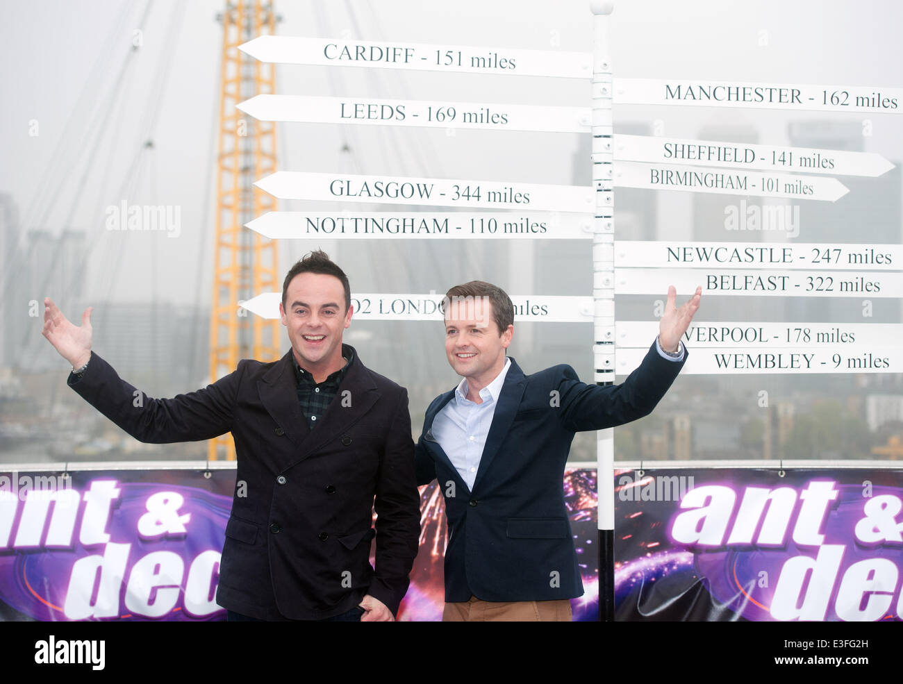 Anthony McPartlin and Declan Donnelly, aka Ant & Dec, make an ...