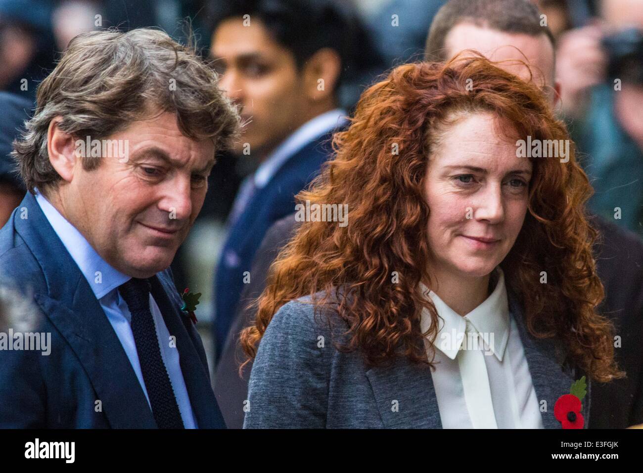 Charlie the husband of news of the world editor rebekah hi-res stock ...