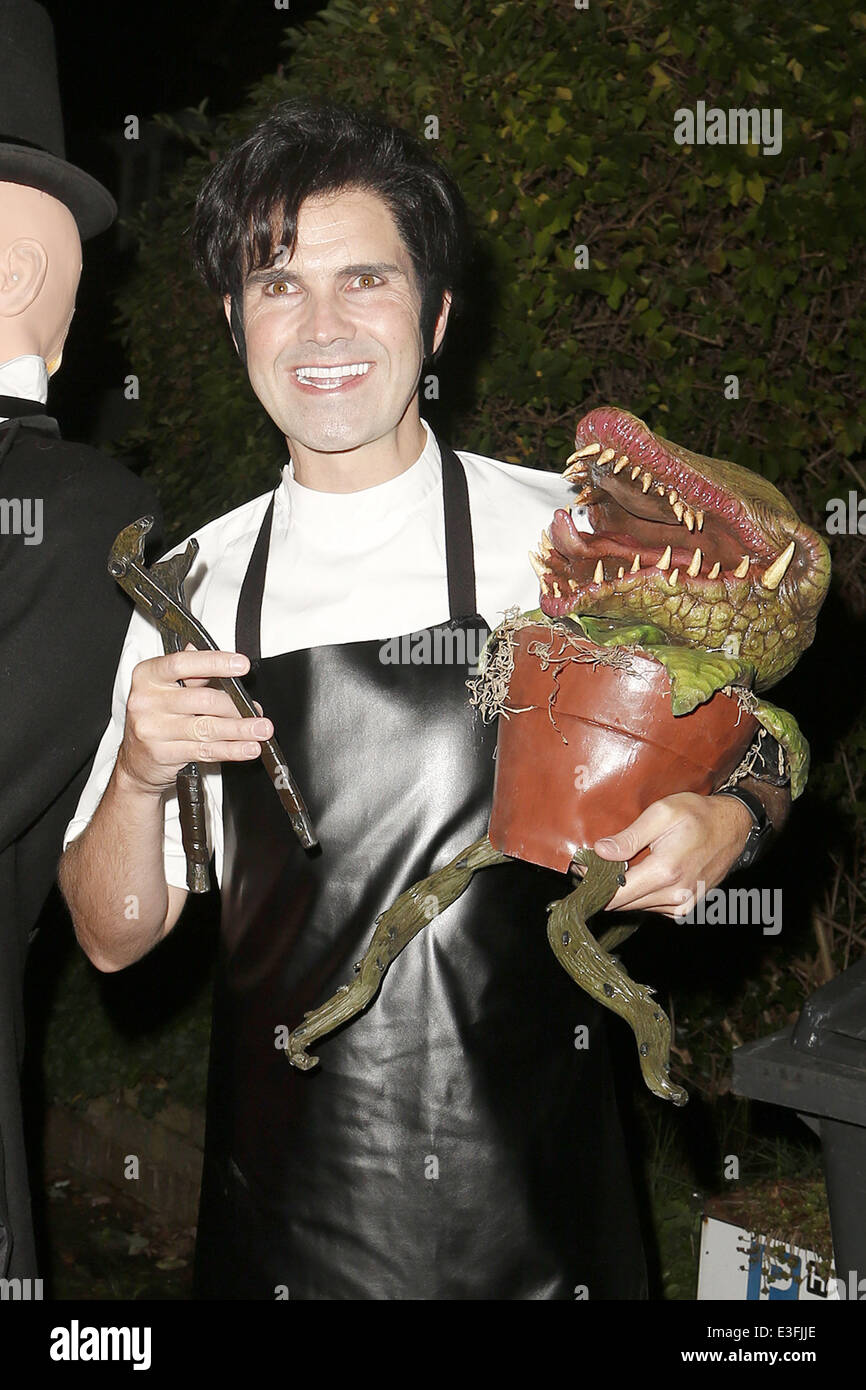 Jonathan Ross celebrates Halloween with his yearly party held at his ...