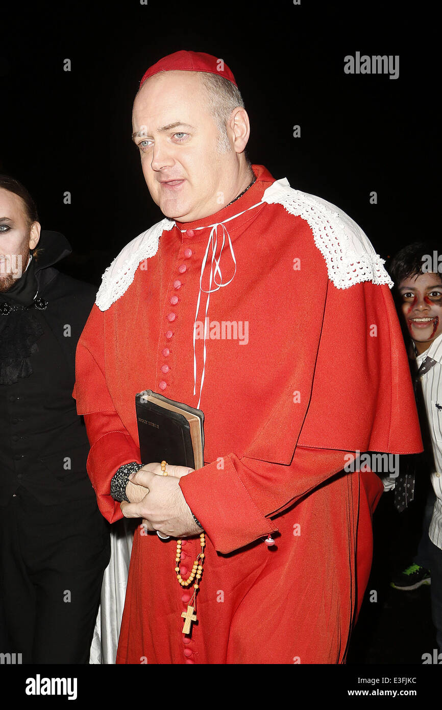 Jonathan Ross celebrates Halloween with his yearly party held at his ...