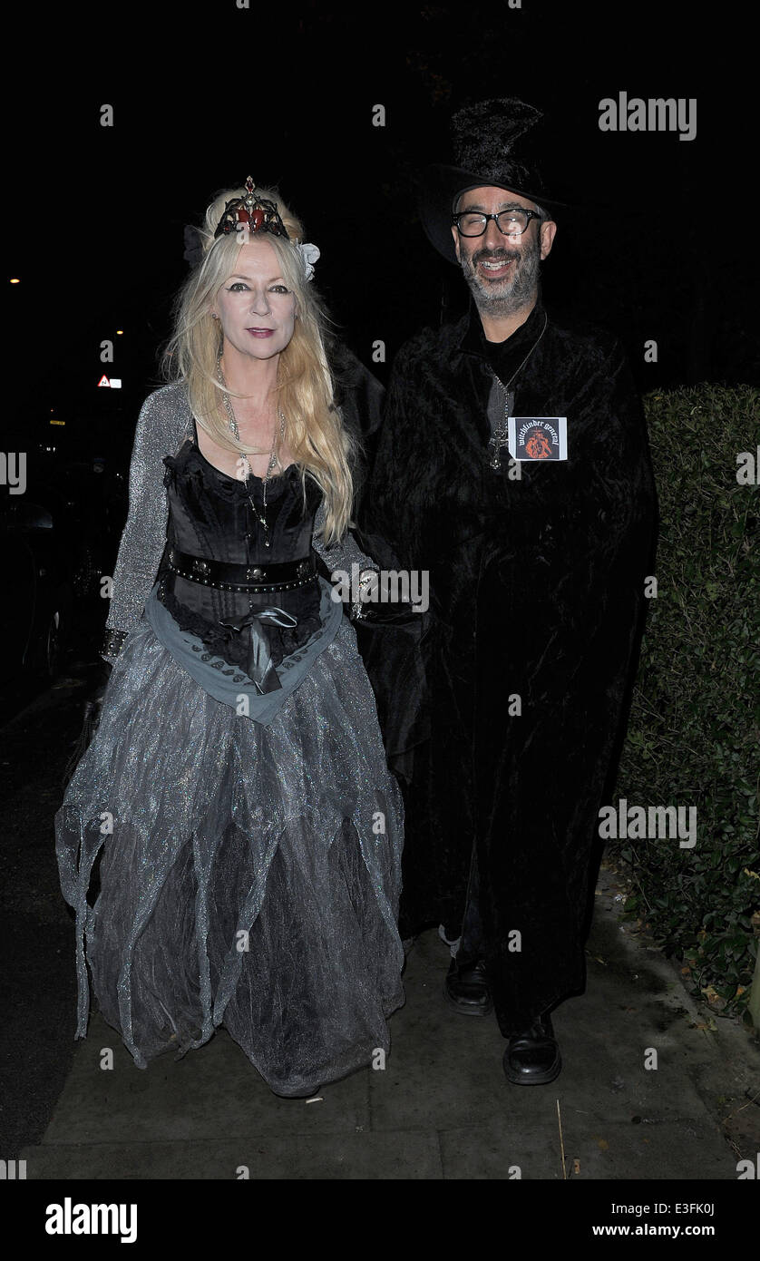 Celebrities enjoy Jonathan Ross's annual Halloween party, held at his ...