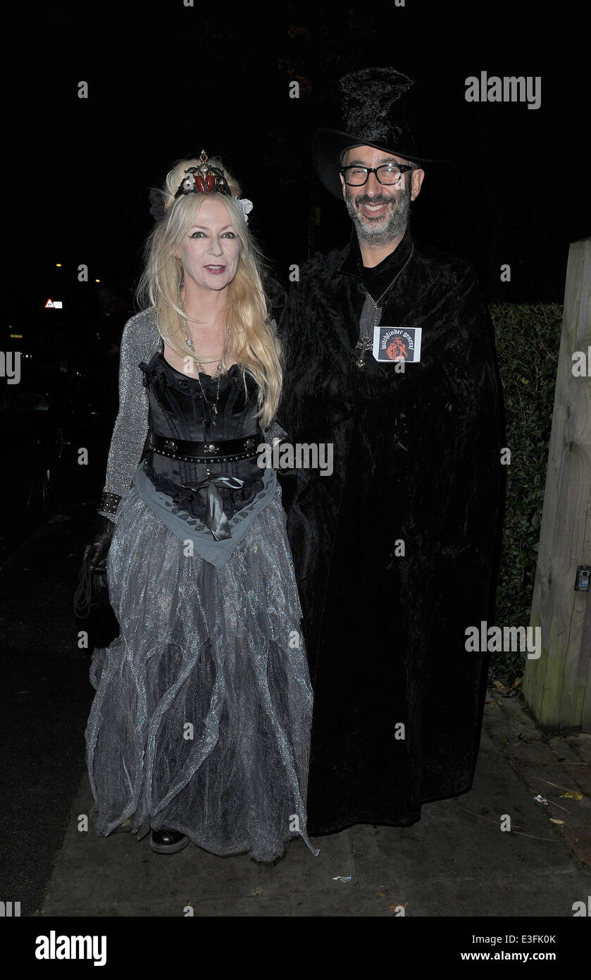 Celebrities enjoy Jonathan Ross's annual Halloween party, held at his ...