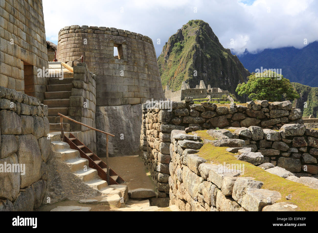 The Temple of the Sun at Machu Picchu, Cusco, Peru Stock Photo - Alamy