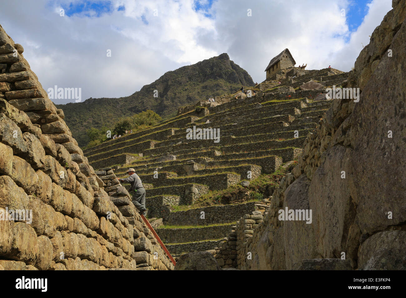 Restoration work machu picchu peru hi-res stock photography and images ...