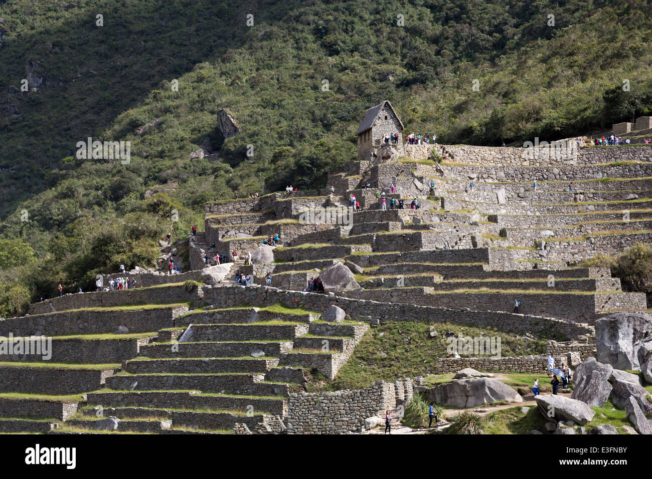 Machu picchu from guardhouse hi-res stock photography and images - Alamy
