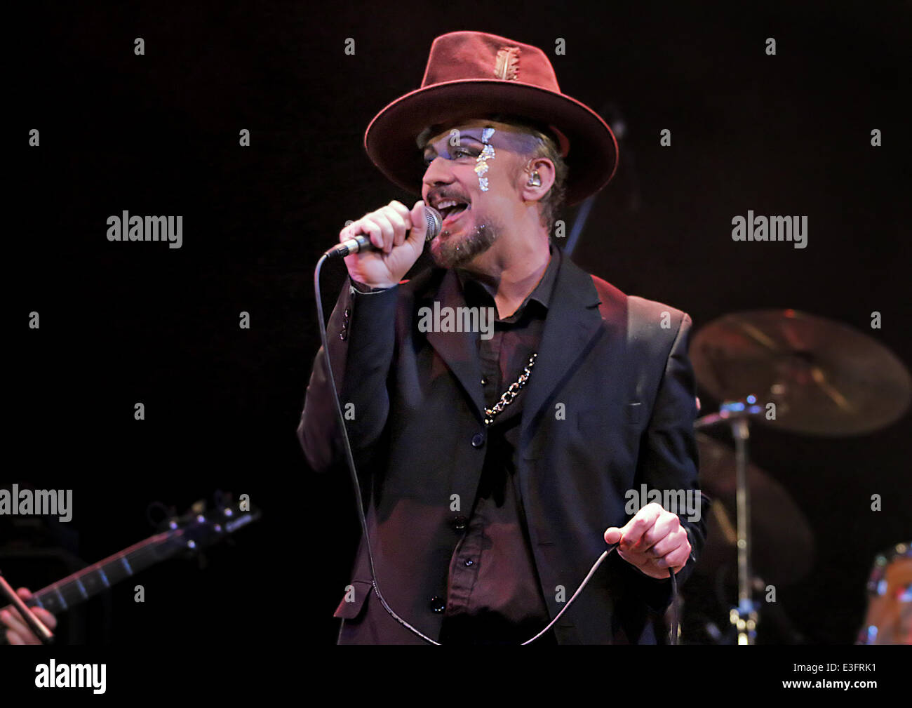Boy George performing in concert at the Manchester Royal Northern ...