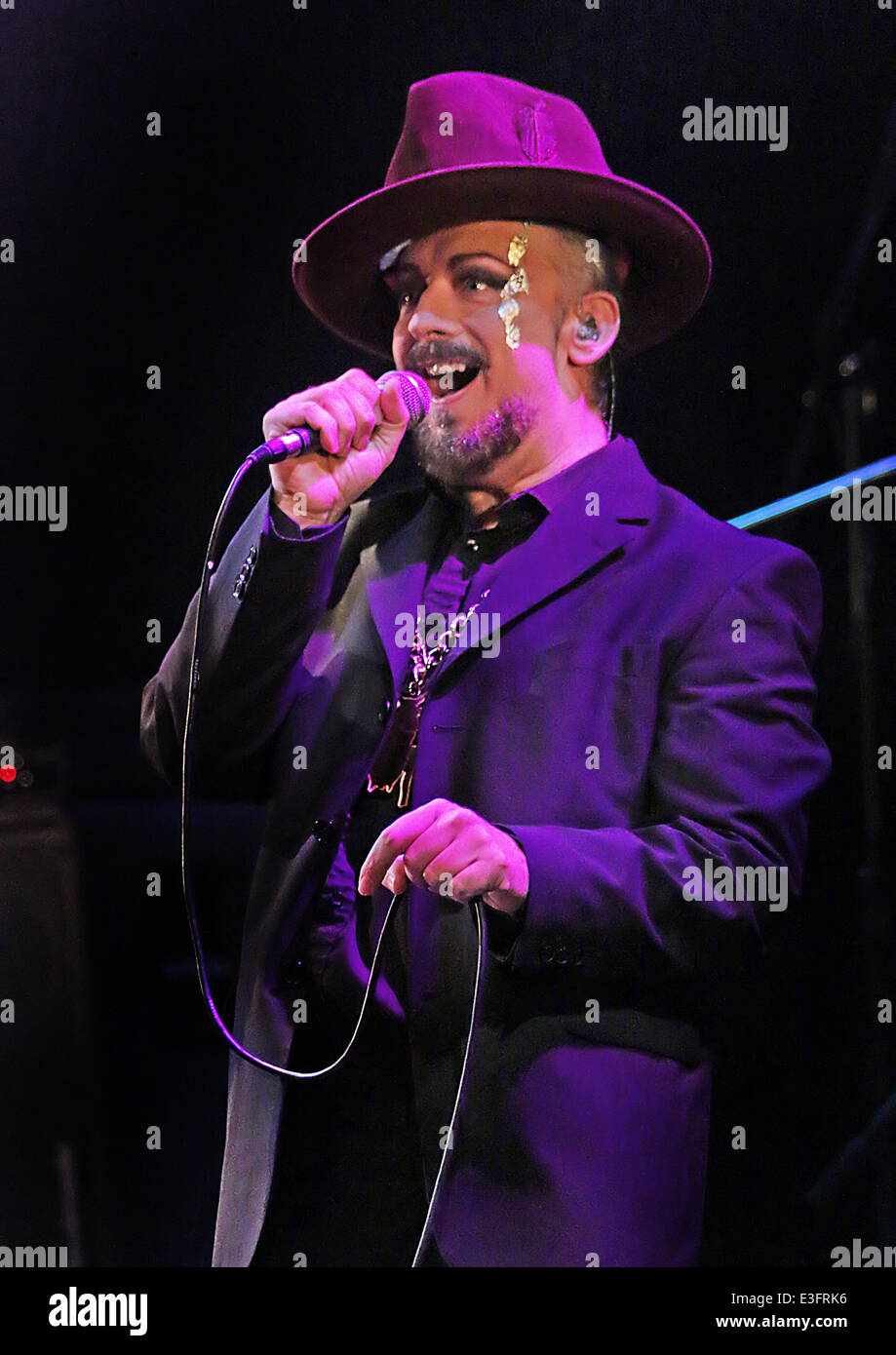 Boy George performing in concert at the Manchester Royal Northern ...